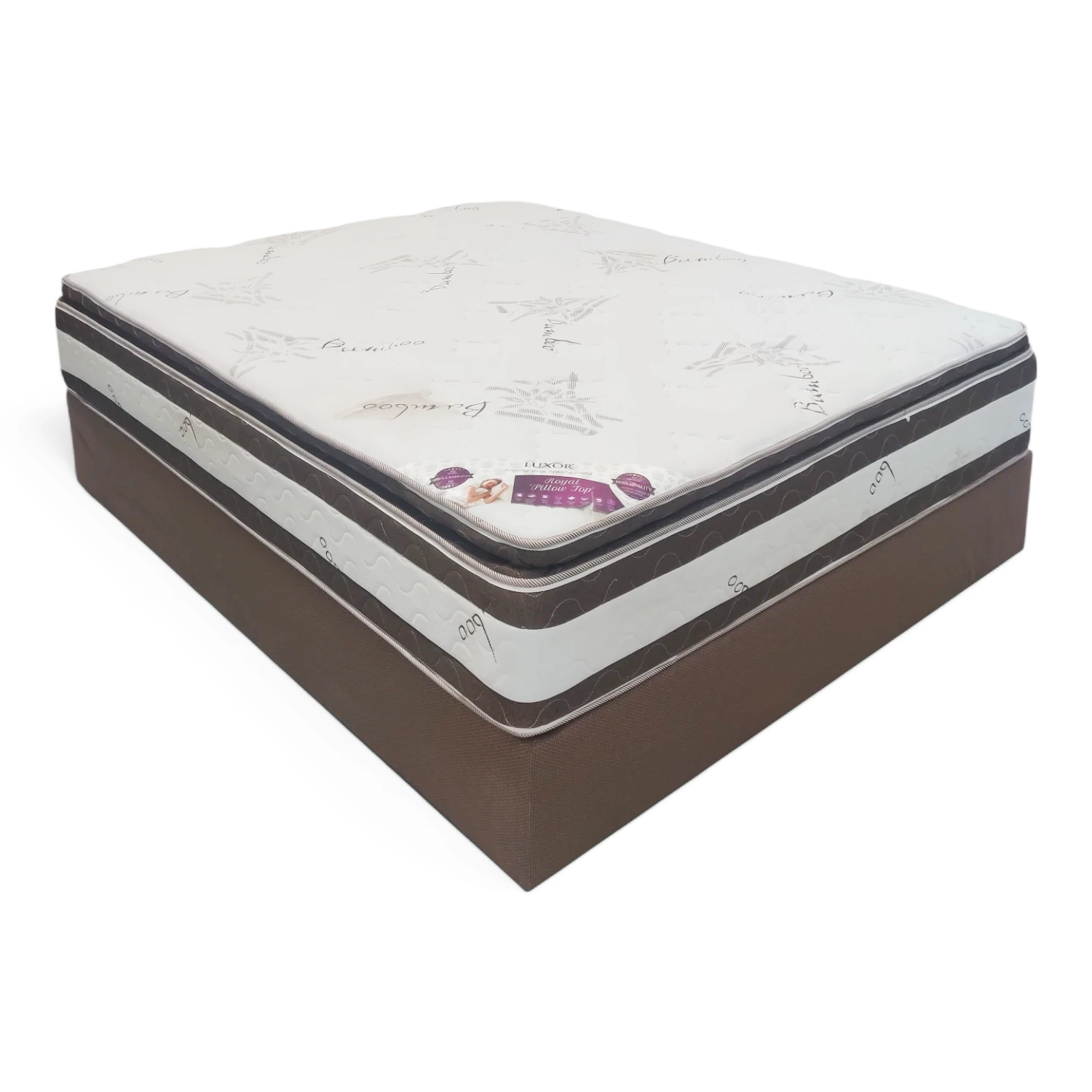Luxor ® Royal Pillowtop – Queen Bed Set - Urest Foam - Zambia